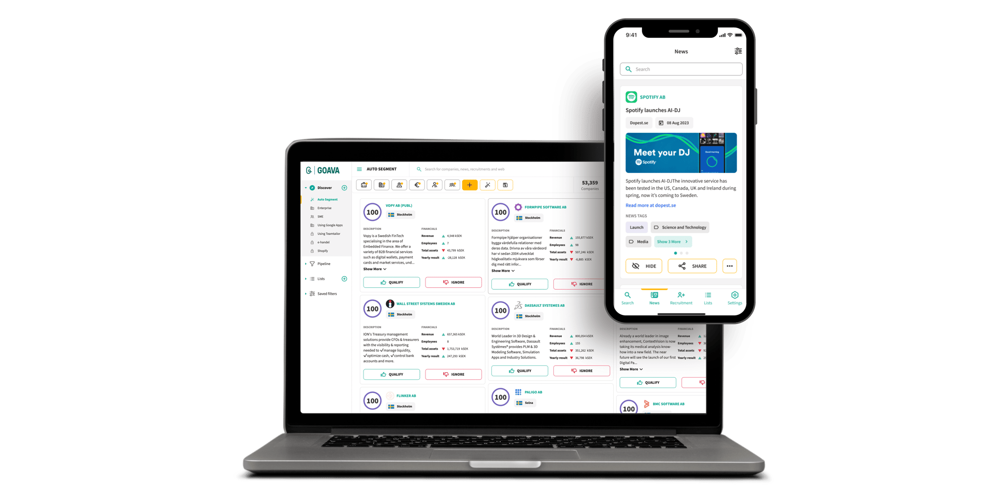 Goava Discover | Smart & datadriven prospektering vid B2B-försäljning